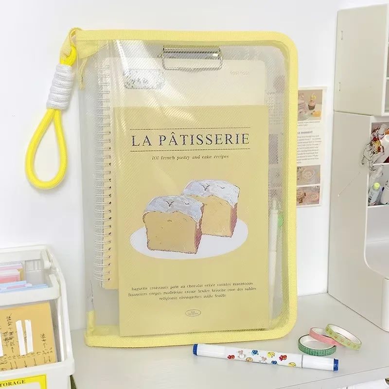 Pastel A4 Transparent File Folder | Available in 4 colors – Supple Room