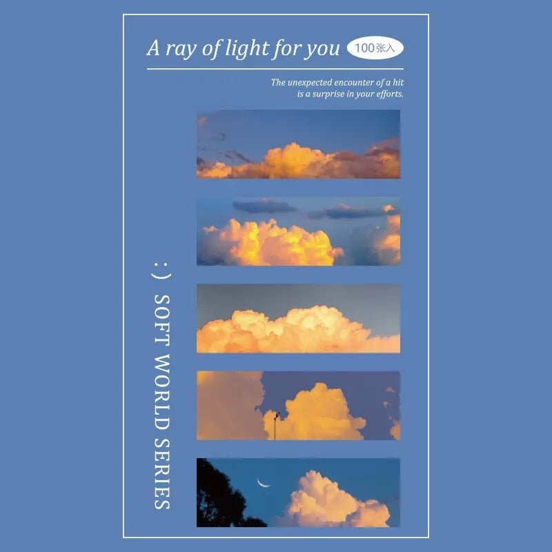 Natural Series Landscape Index book tab series/ sticky notes/ page fla ...