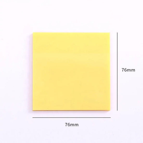 Viral Transparent Matte Sticky Notes | 7.5x7.5 cm | Available in 3 sha ...